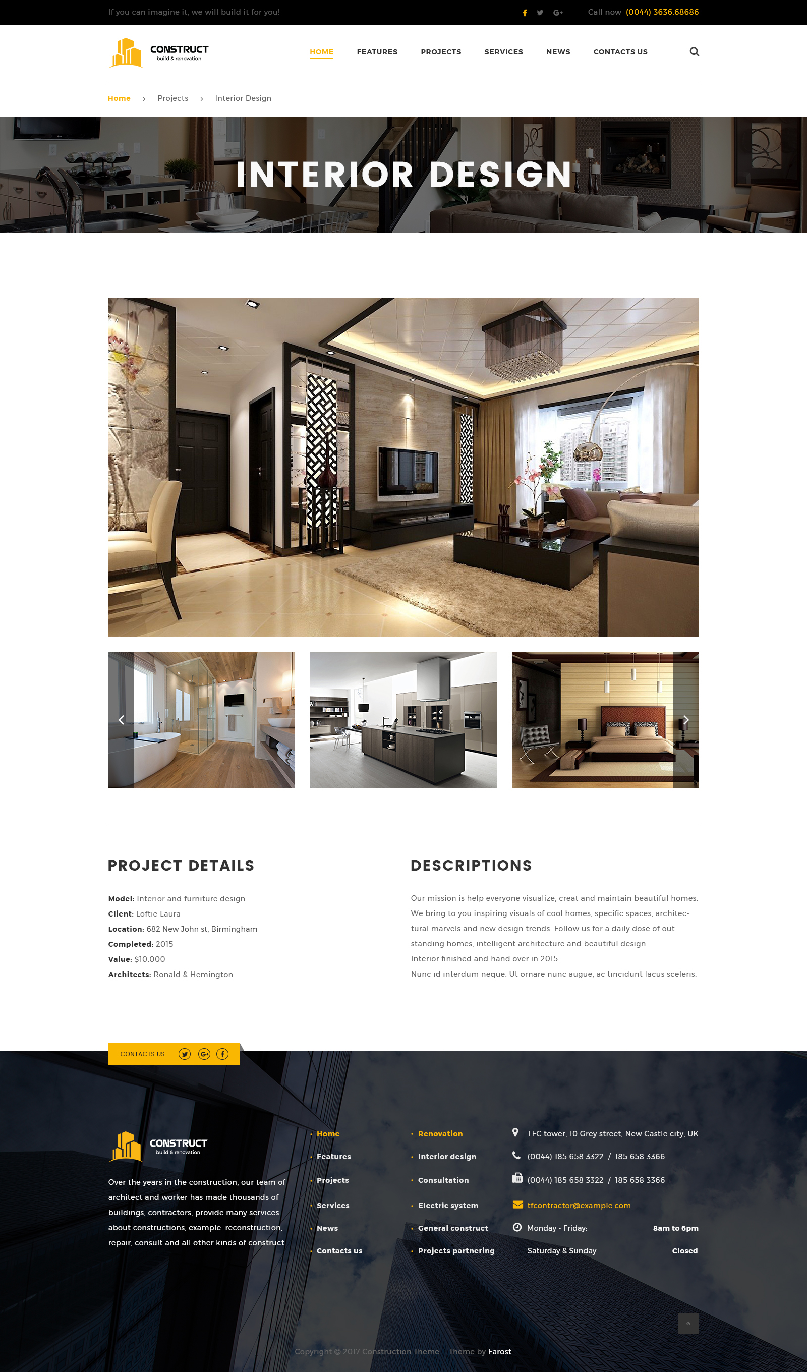 Construct - Construction PSD Template by Farost | ThemeForest